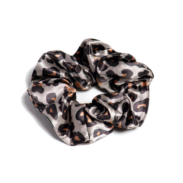 Cheetah Satin Scrunchie - Pack Leashes