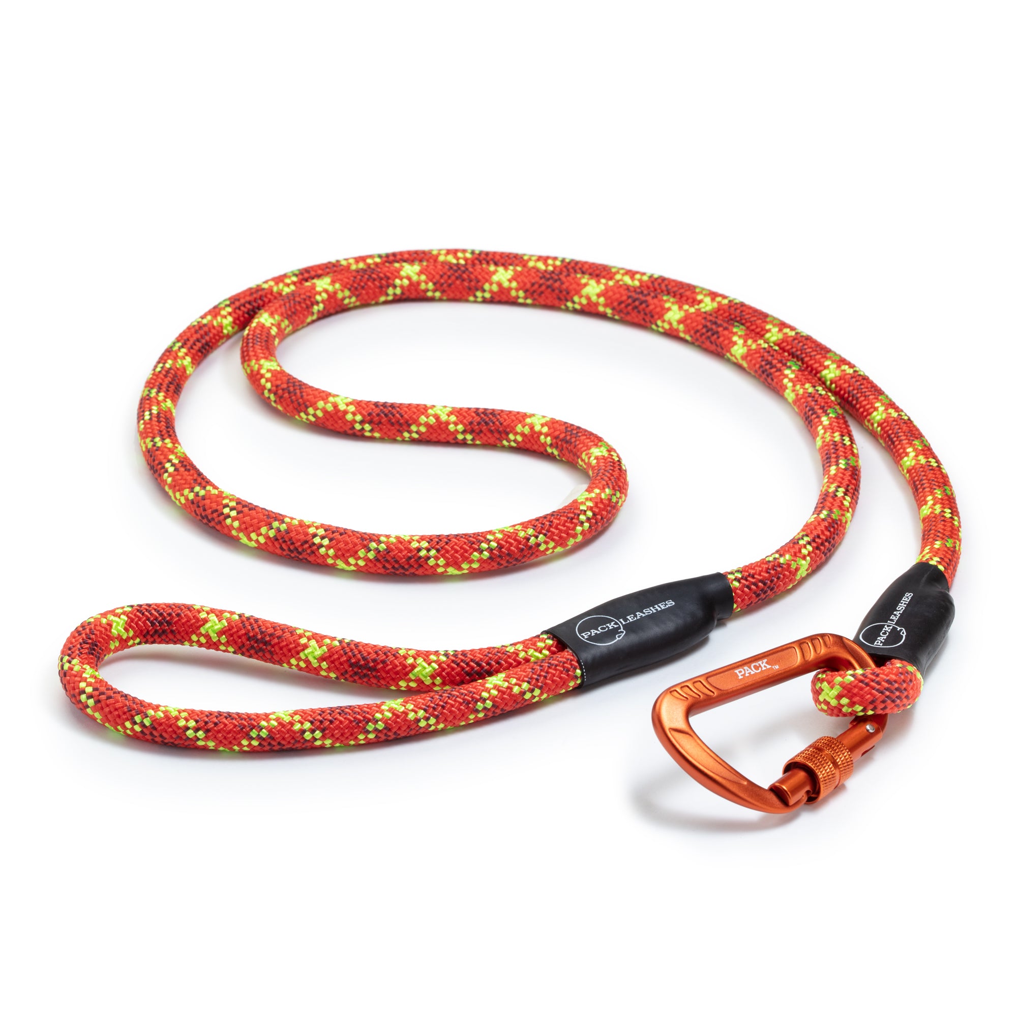 Burnt Orange Rope Dog Leash - Pack Leashes